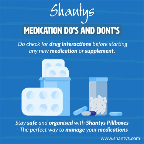 Medication Dos And Donts Do Check For Drug Interactions Shantys