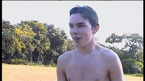 TheStarsComeOutToPlay Nicholas Hoult Shirtless Barefoot In Wah Wah Rebel In The Rye