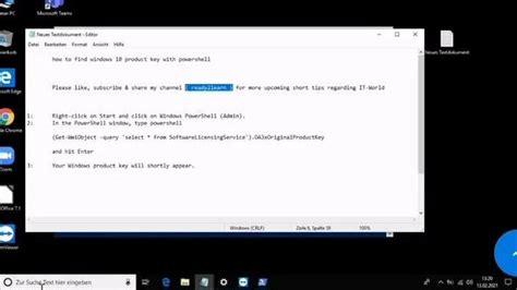 How To Find Windows Key In Windows 10 By Power Shell With 3 Clicks