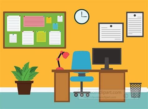 Classroom Desk Clip Art