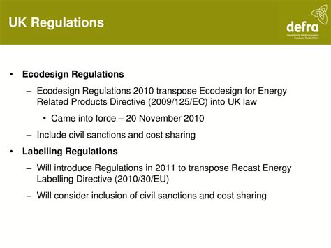 Ppt Ecodesign Directive And Its Impact On Product Development