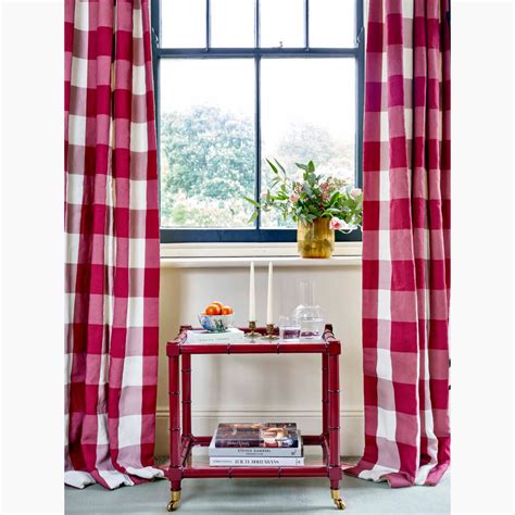 Great Check Raspberry Fabric