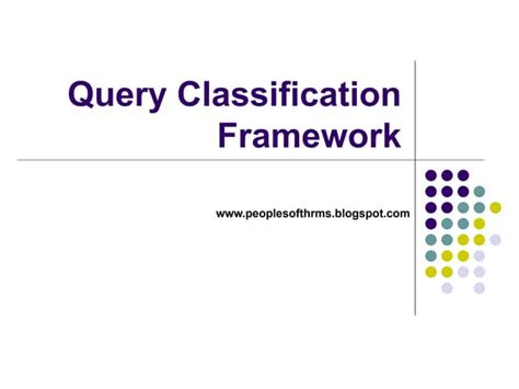 Query Classification Tool Pps