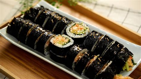불 안쓰고 맛있게 만드는 김밥 10분이면 완성 매콤크래미김밥 Youtube