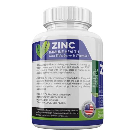 Zinc Immune Boosting Capsules Extra Strength 1000mg
