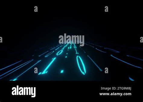 Matrix Technology Background Cyber Security With Binary Code Rapidly