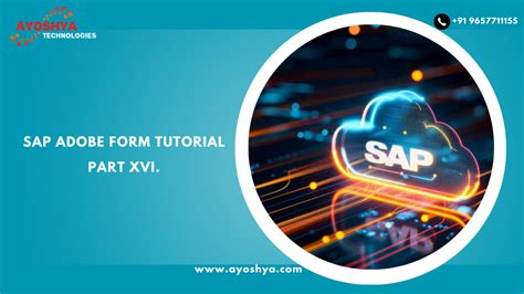 Sap Adobe Form Tutorial Part Xvi