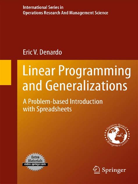 denardo 2009 linearprogramming pdf linear programming mathematical optimization