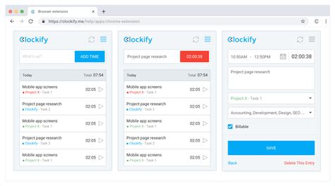 browser extension clockify help