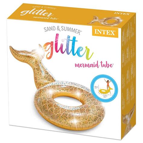 Φουσκωτο Δαχτυλιδι Σε Σχημα Ουρας Γοργονας Intex Glitter Mermaid Tube Θαλασσα παιχνιδια