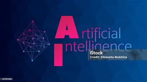 인공지능 삼각형 파란색 그라데이션 배경입니다 네트워크 패턴 기계 학습 스마트 디지털 기술 Ai 벡터 일러스트 레이 션입니다 디자인 요소 0명에 대한 스톡 벡터 아트 및 기타