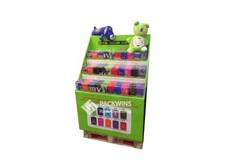 Corrugated Half Pallet Display For Travel Case Covers Point Of Purchase Display Corrugated