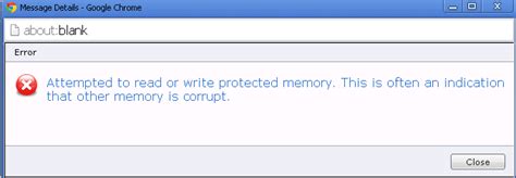 Content Manager Attempted To Read Or Write Protected Memory This Is