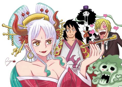 Sanji Yamato Brook And Momonosuke One Piece Drawn By Apple7apo
