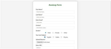 Awais Rajput On Linkedin Build A Responsive Form On Reactjsjavascript And Css
