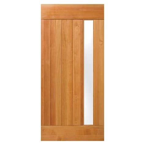 Builders Choice 36 In X 80 In Universalreversible 1 Lite Frosted Satin Etch Glass Unfinished