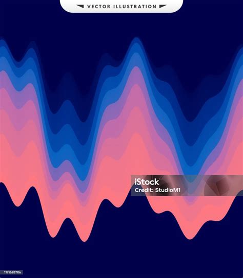오로라 보리얼리스 현대 그라데이션 색상 추상 물결 모양 배경입니다 트렌디 한 액체 디자인 배너 전단지 및 프리젠 테이션을위한 벡터 그림 0명에 대한 스톡 벡터 아트 및 기타
