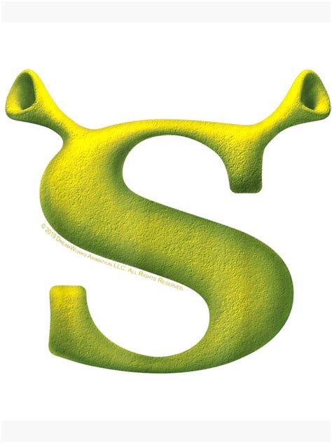 Shrek Initial Poster For Sale By Ooskiedesign Redbubble