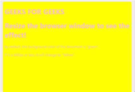 Bootstrap Media Queries Geeksforgeeks