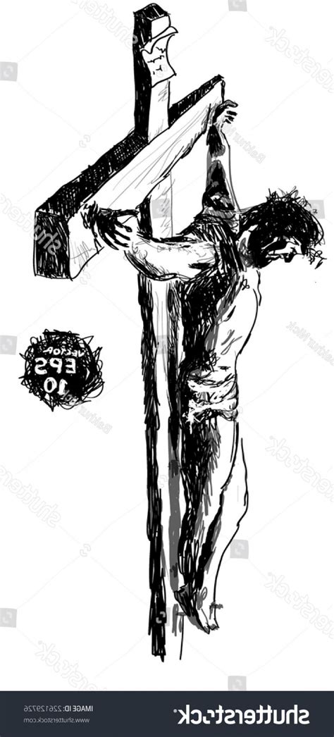 Jesus On The Cross Drawing