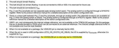 Solved Stm32h753 Usb33rdy Is Not Asserting Stmicroelectronics Community