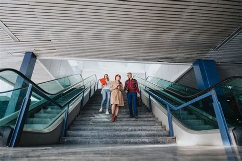 Creative Professionals Collaborating On Business Ideas In A City Environment Stock Image Image
