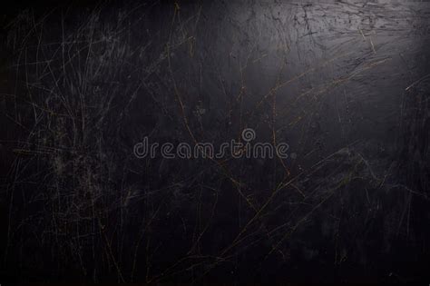 Scratched Black Board Chalkboard For Writing Education In School Stock Illustration