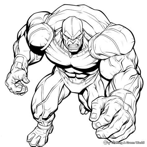 Hulk Coloring Pages Free And Printable