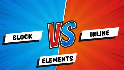 Block Vs Inline Elements Htmlcss Youtube