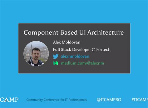 Component Based Ui Architecture Alex Moldovan Ppt