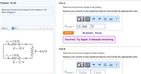 Solved Problem Determine The Terminal Voltage Of Each Chegg