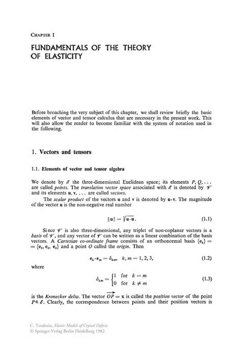 Pdf Elastic Models Of Crystal Defects Fundamentals Of The Theory Of Elasticity Dokumen Tips