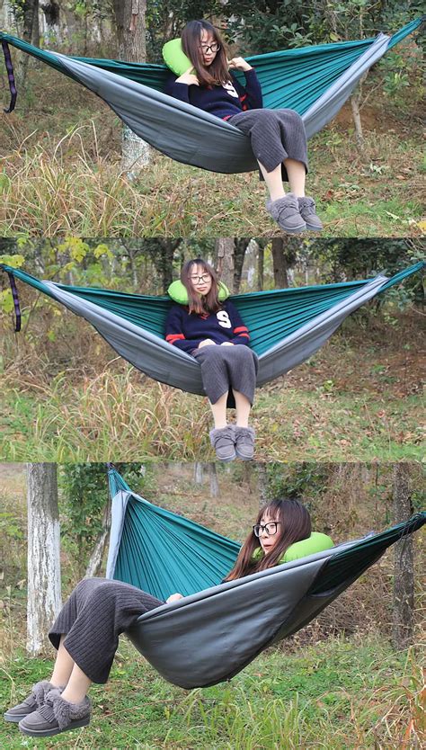 Двойной Кемпинг легкий нейлон портативный альпинизмом Hamac Underquilt гамак спальный мешок 4 сезона