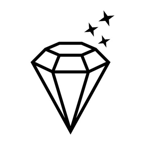 Diamantvektor Logo Vorlage Diamant Symbol Premium Vektor