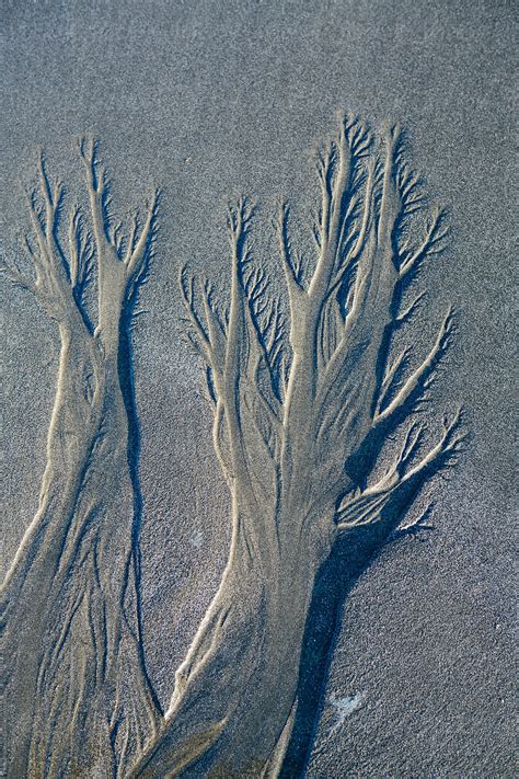 Close Up Of Erosion Markings In Sand At Low Tide By Stocksy Contributor Rialto Images Stocksy