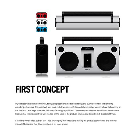 iHome iP4: Design Boom by Brian Joseph at Coroflot.com