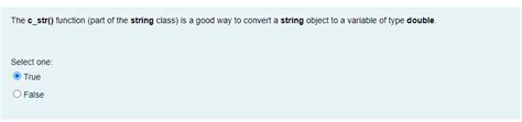 Solved A String Object Is Actually Just An Array Of The Char