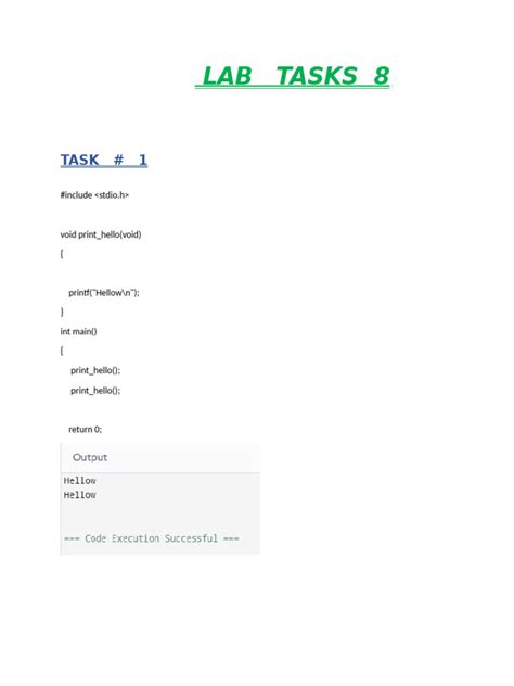 Lab Tasks 8 Pdf Computer Science Computer Libraries