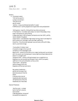 GEOG Unit 2 Notes GEOG 221 Phy Geog 2 Land XL Jana Gedymin Unit 2 Friday April 1 2022 11