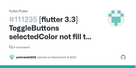 Flutter 33 Togglebuttons Selectedcolor Not Fill The Height Need Calculate Height Like Old