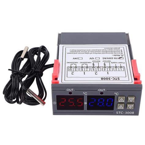 Buy Digital Temperature Controller STC Temp Control Thermostat Sensor With Dual NTC