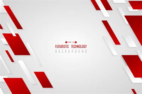 Abstract Gradient Red Geometric Style Graphic By Impulse50 · Creative