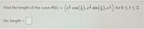 Solved Find The Length Of The Curve Chegg