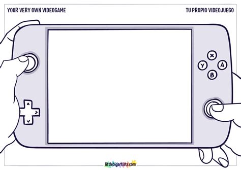Your Very Own Video Game Printable Drawing Activity Little Big Artists