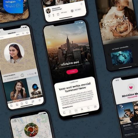 Premium Photo A Visual Journey Through Social Networking Apps On A