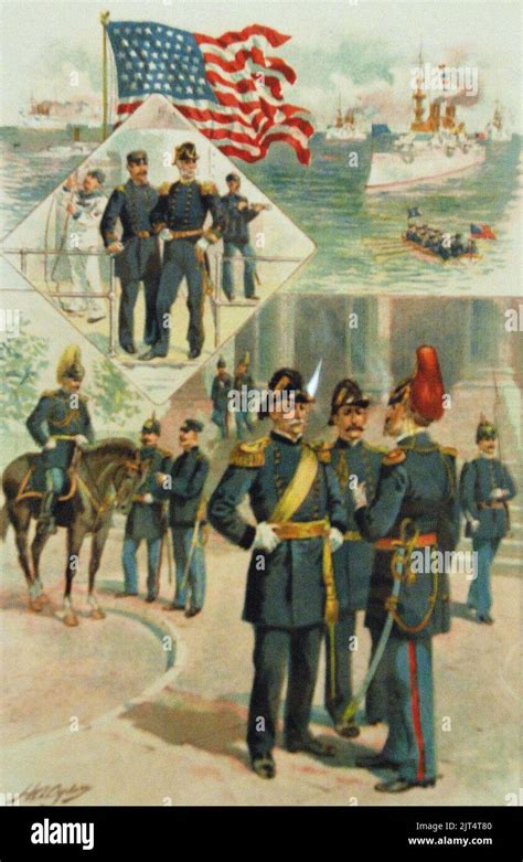 Us Army And Navy Uniforms During The Spanish American War