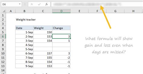 Formula Challenge Difference From Last Entry Exceljet