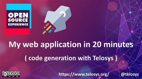 My Web Application In 20 Minutes With Telosys Ppt