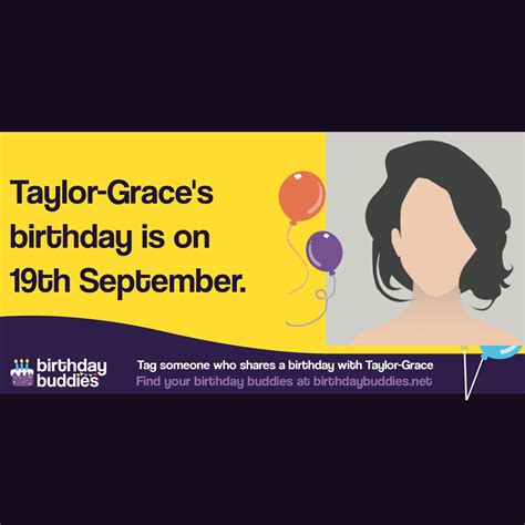 Taylor Graces Birthday Is 19th September 2001
