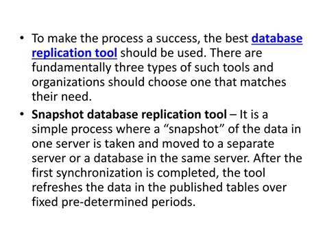 PPT Database Replication Tool PowerPoint Presentation Free Download ID